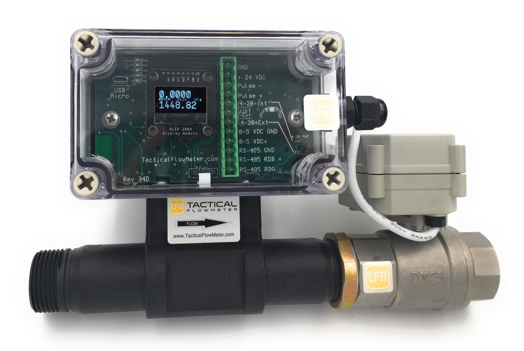 1" Thermal Mass Flow Controller for Gas Flow – Tactical Flow Meter