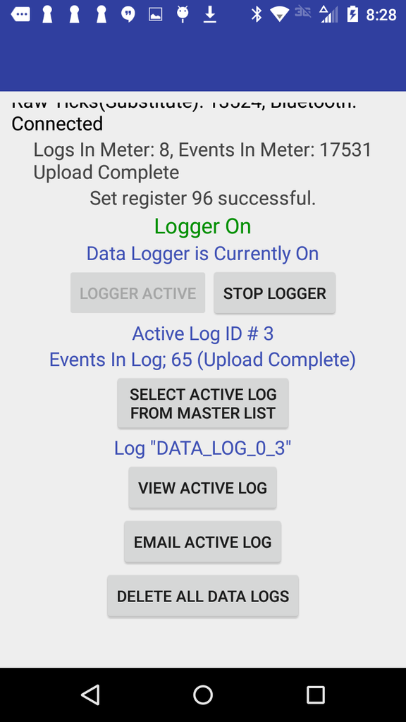 Android Application – Tactical Flow Meter